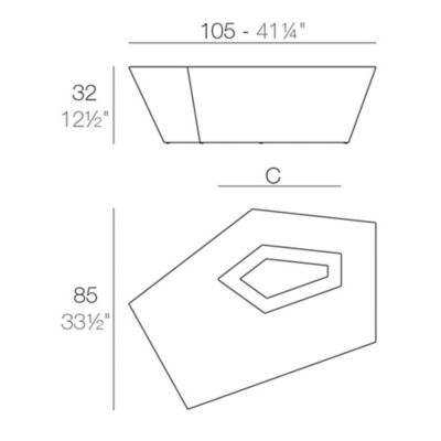 Faz Coffee Table by Vondom at Lumens.com