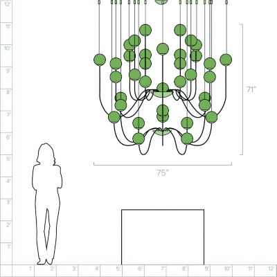 Puppet 2 Tier Chandelier by Vistosi at Lumens.com