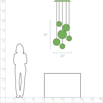 Puppet R3/6 Multi Light Pendant by Vistosi at Lumens.com