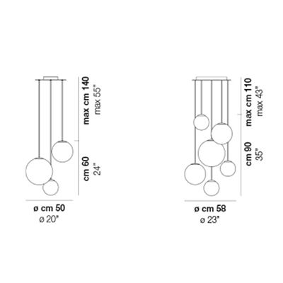 Puppet R3/6 Multi Light Pendant by Vistosi at Lumens.com