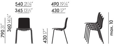 HAL Stacking Chair by Vitra at Lumens.com