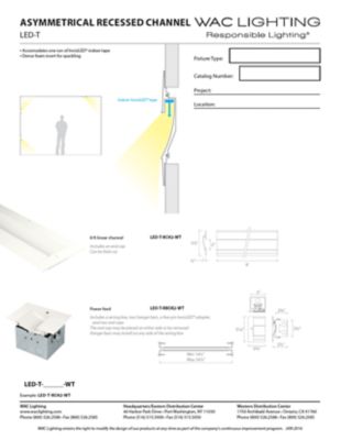 InvisiLED Asymmetrical Recessed Channel by WAC Lighting at Lumens.com
