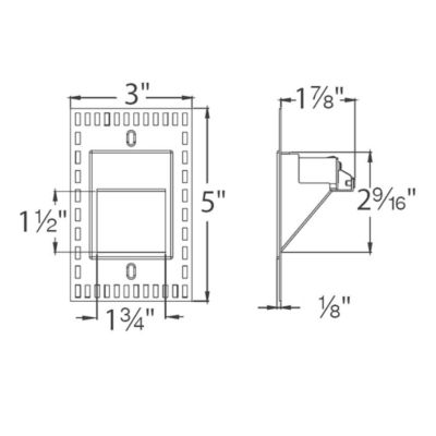LED200 Vertical Trimless Step Light by WAC Lighting at Lumens.com