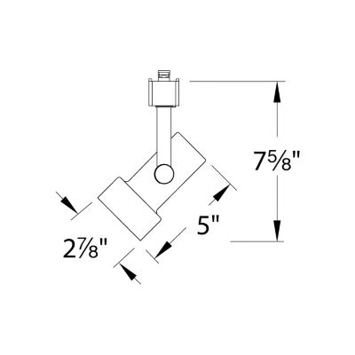 Line Voltage Step Cylinder 725 Track Head by WAC Lighting at Lumens.com