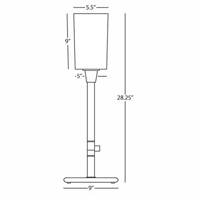 Nina Table Torchiere by Robert Abbey at Lumens.com