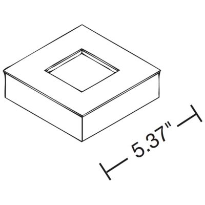 Base Cover Only for Outdoor Post Lights by Hubbardton Forge at Lumens.com