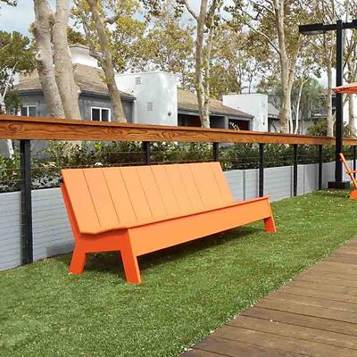 Picket Low Back Bench by Loll Designs at Lumens.com