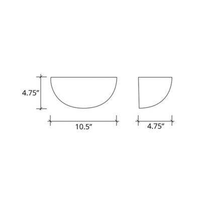 Quarter Sphere Wall Sconce by Justice Design Group at Lumens.com