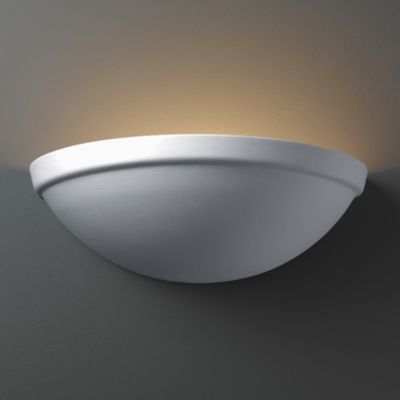 Rimmed Quarter Sphere Wall Sconce by Justice Design Group at Lumens.com