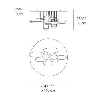 Mercury LED Ceiling Light by Artemide at Lumens.com