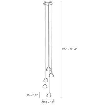 Mizu 5-Light Pendant by Terzani at Lumens.com