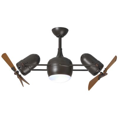 Dagny Dual Rotational Ceiling Fan with LED Light Kit by Atlas Fan ...