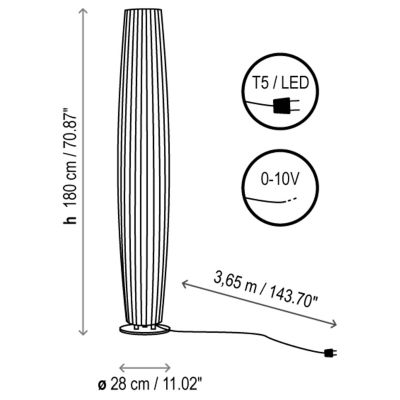 Maxi Outdoor Floor Lamp by Bover at Lumens.com