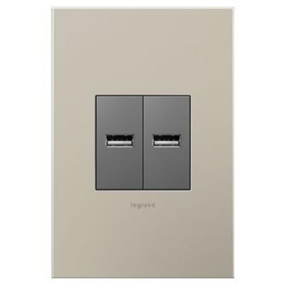 USB 1-Module Outlet by Legrand Adorne at Lumens.com