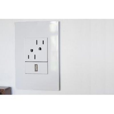 USB 1-Module Outlet by Legrand Adorne at Lumens.com