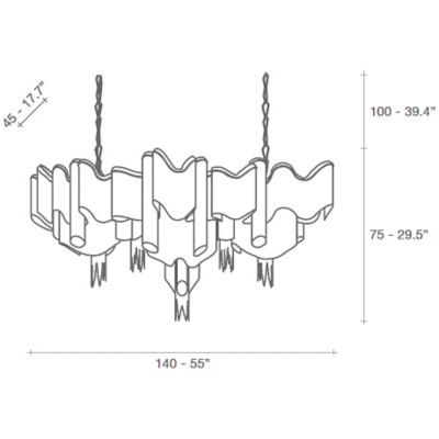 Stream Linear Suspension by Terzani at Lumens.com