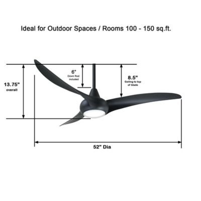 Light Wave LED Ceiling Fan by Minka Aire Fans at Lumens.com